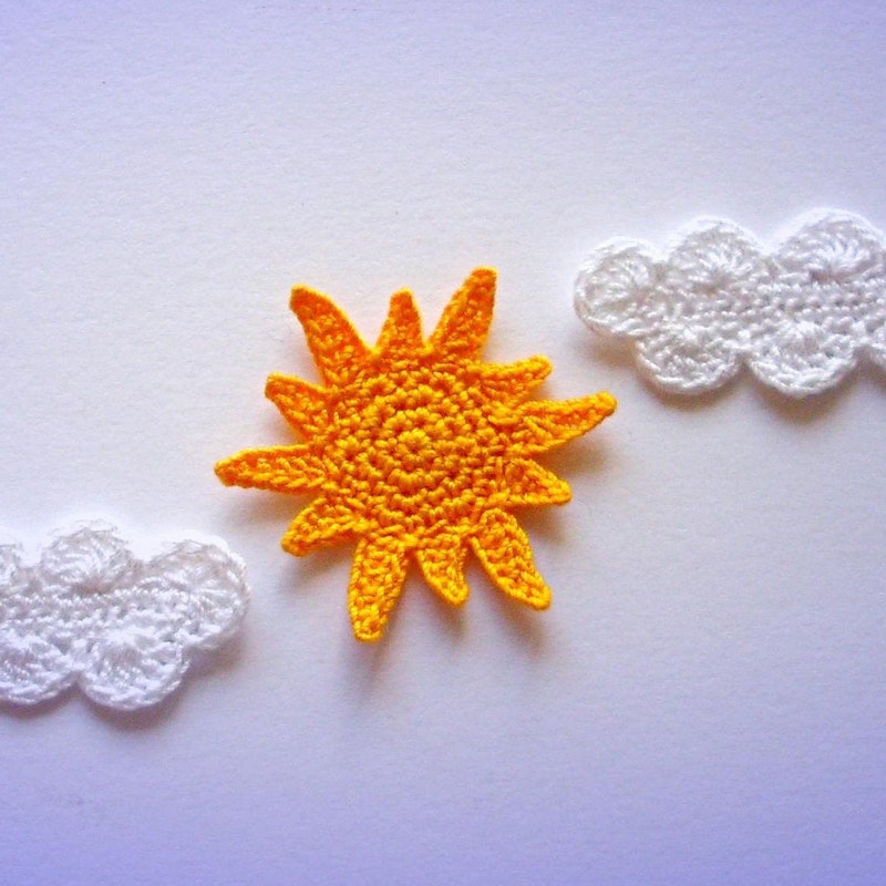 Sun Applique - Etsy