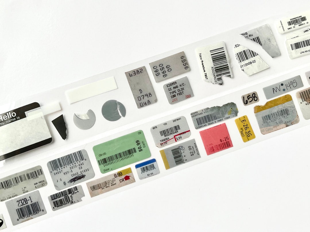 Sample PET Tape Barcode (with Release Paper at the Back) - Etsy