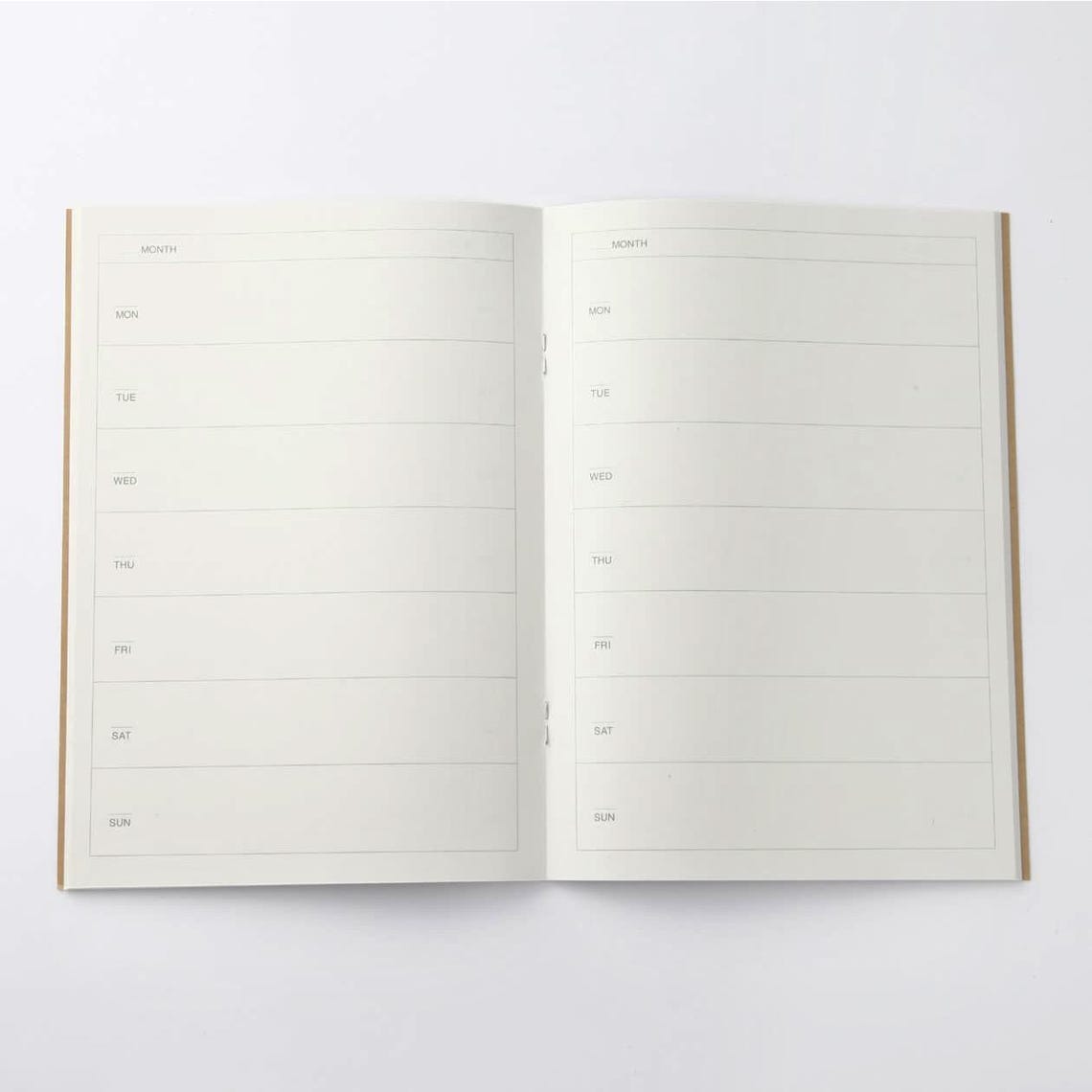 Muji A5 Kraft Weekly Planner - Note, Notebook, Schedule - Etsy