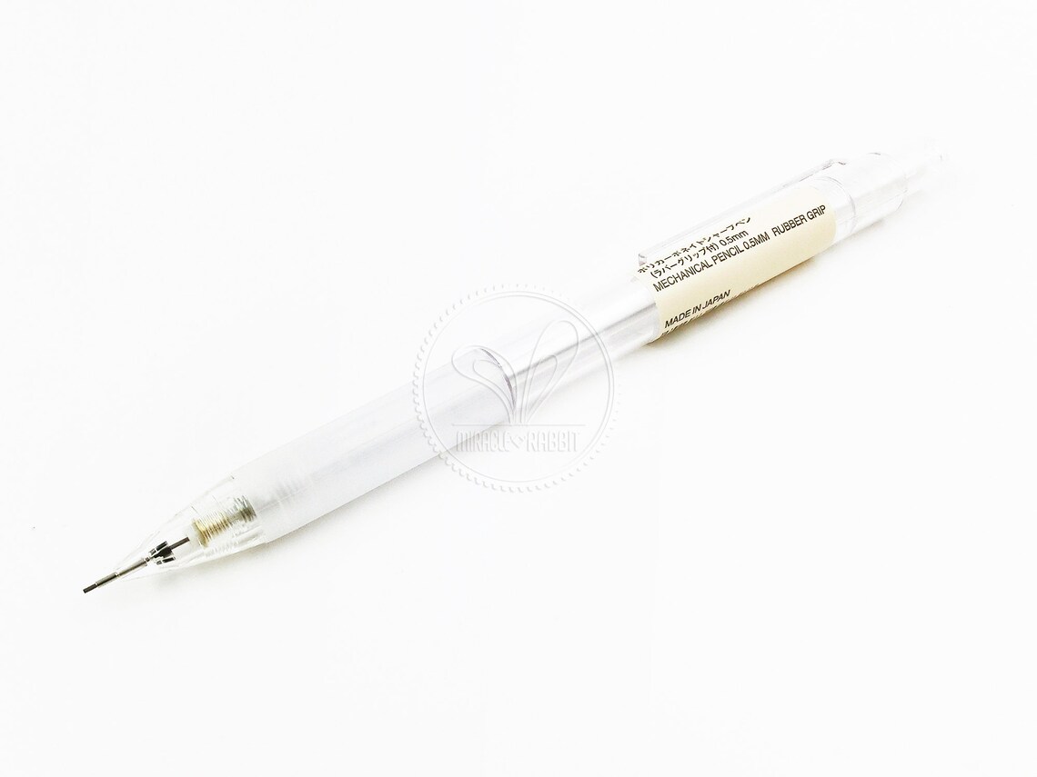 Muji 0.5mm Clear Barrel Polycarbonate Mechanical Pencil With - Etsy