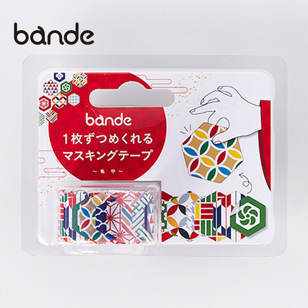 Bande Japanese Traditional Pattern Kikko Kikkou Pattern Washi Roll ...