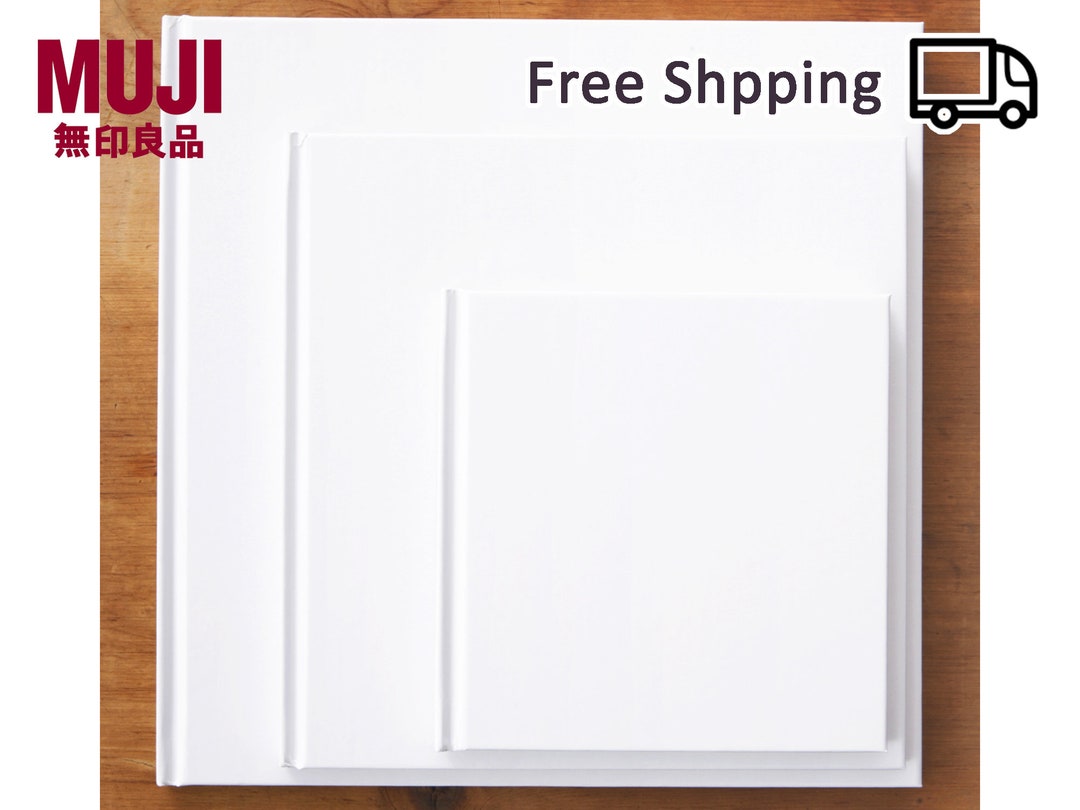 Muji Casebound White Blank Square Scrapbook / Drawing Book / Sketch ...