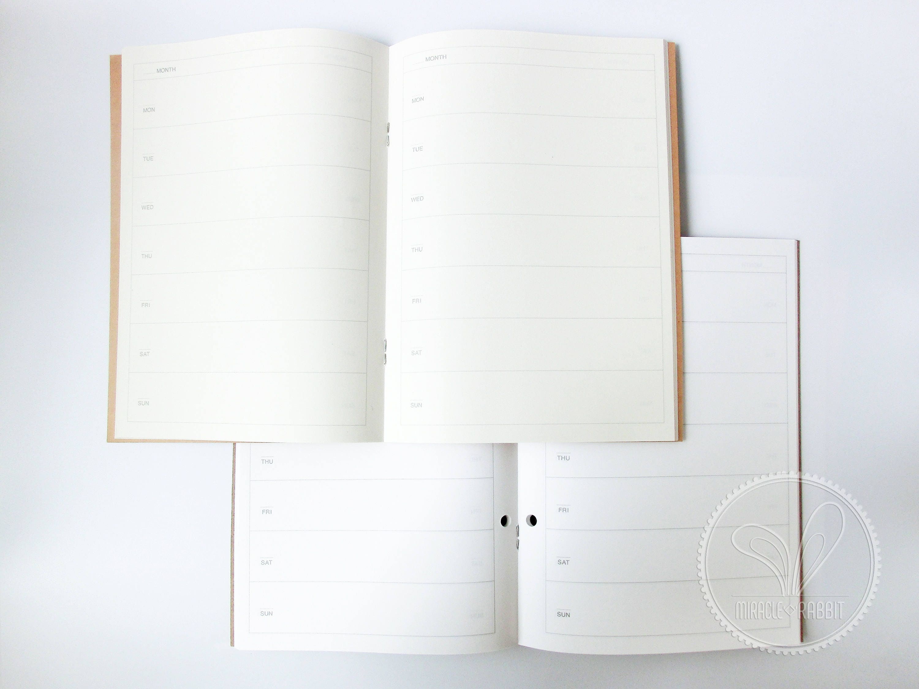 Muji A5 Kraft Weekly Planner Without Punch Holes Note | Etsy