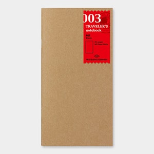 Regular Size Traveler's Notebook Planner Notebook Refills lined / Grid ...