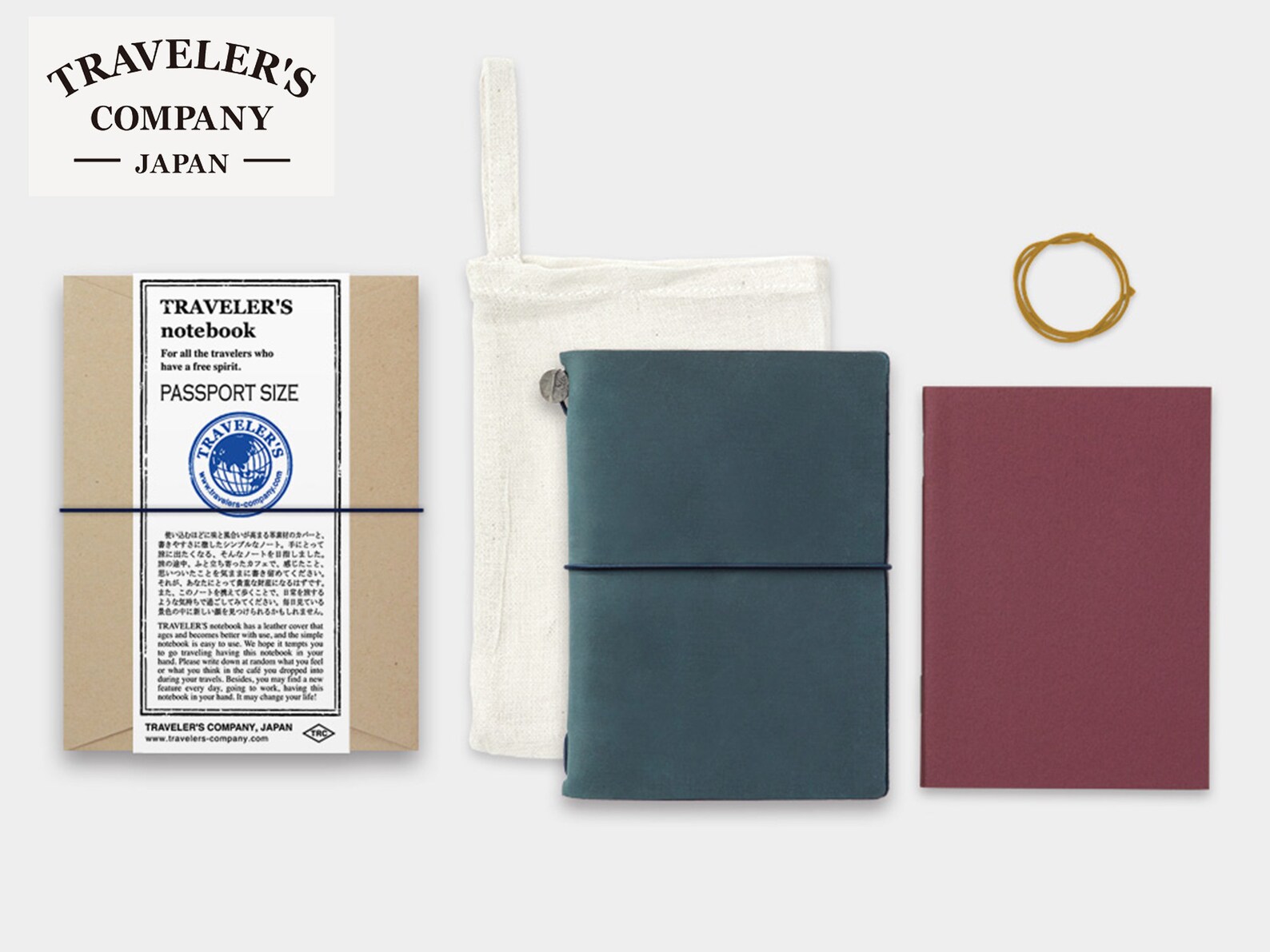 Passport Size Traveler's Notebook Leather Cover With - Etsy