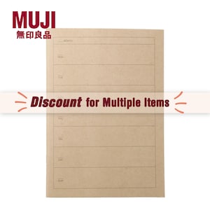 Muji A5 Kraft Weekly Planner - Note, Notebook, Schedule - Etsy