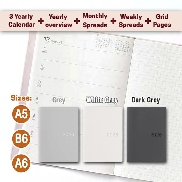 Muji Planner 2026 - Etsy