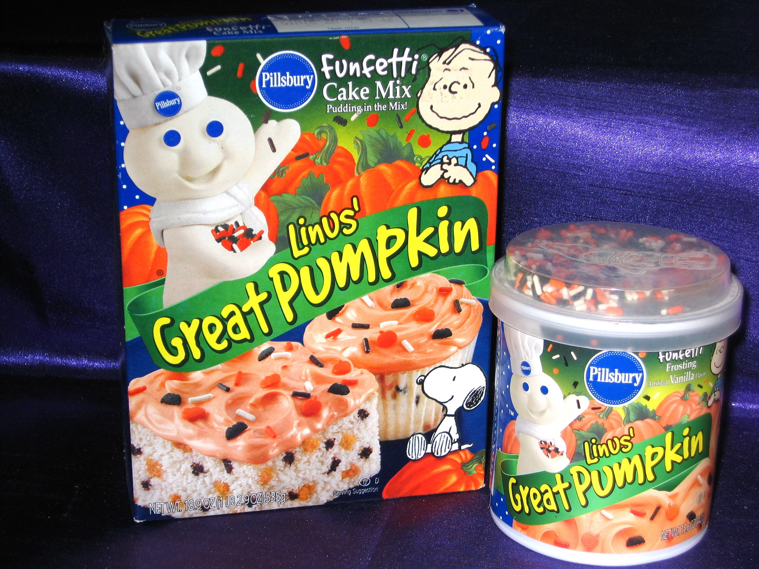 Peanuts Snoopy Vintage Peanuts Linus'great Pumpkin Pillsbury Funfetti ...