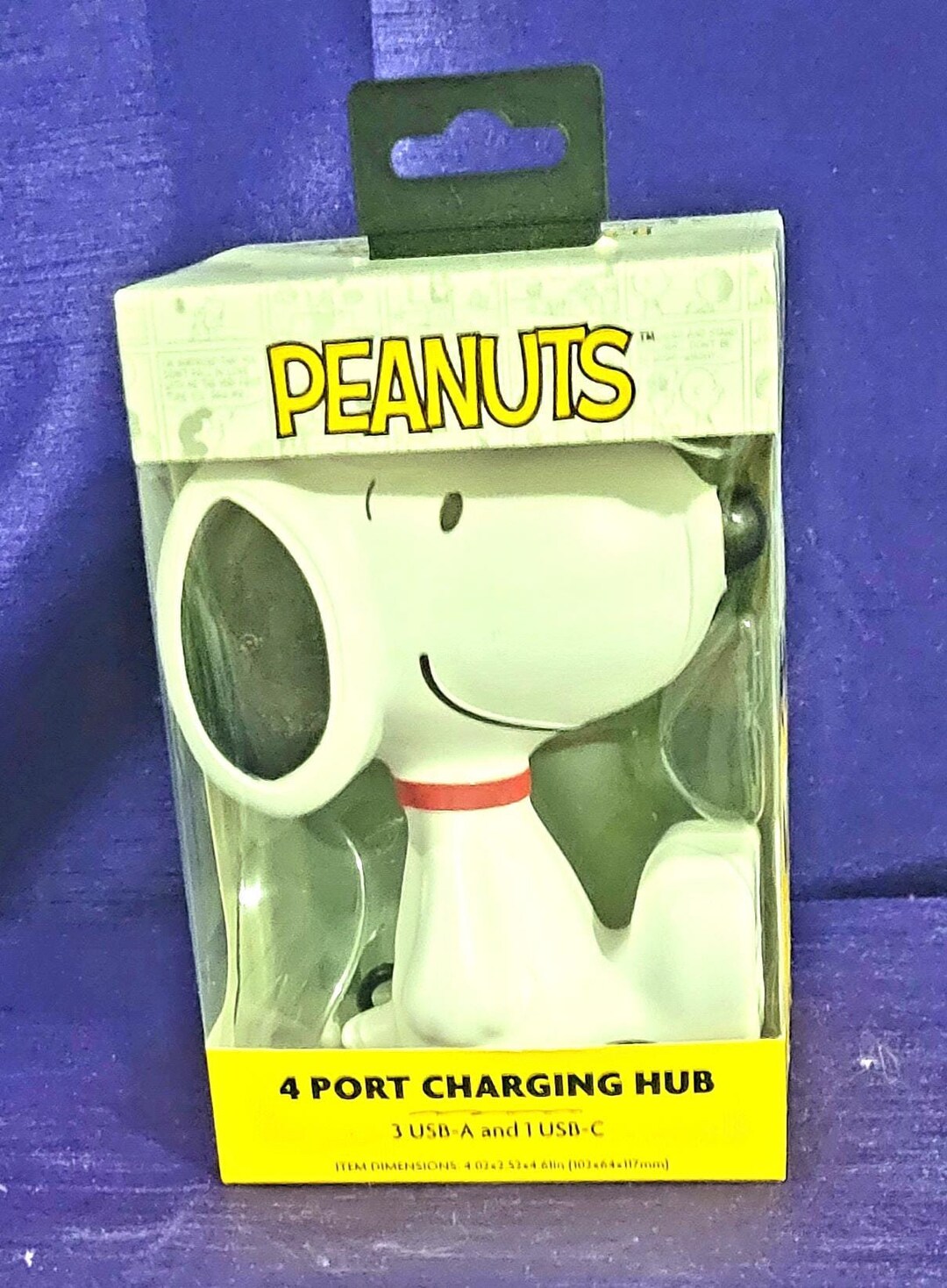 Snoopy Sitting 3 USB A 1 USB C New in Box - Etsy