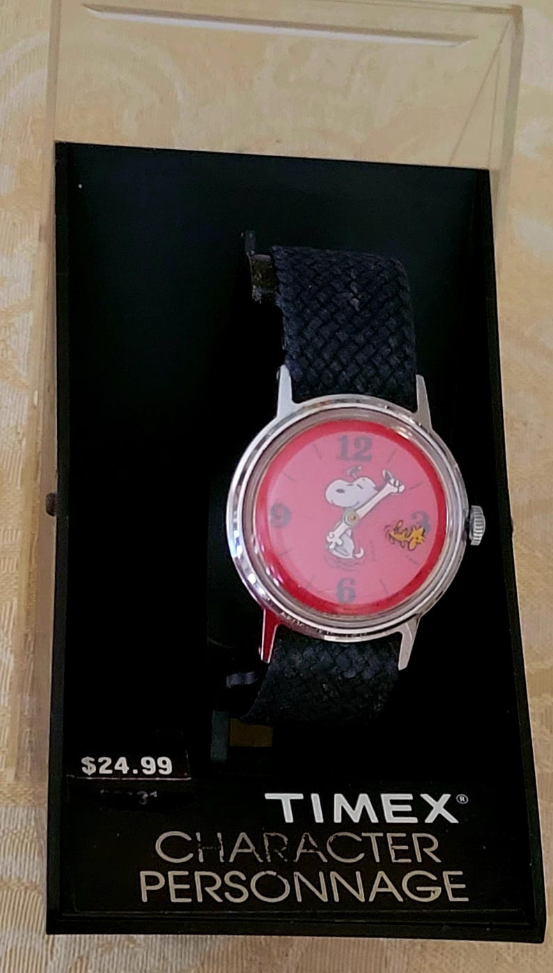 Peanuts Snoopy Vintage Timex Peanuts "dancing Snoopy" Wristwatch Late ...
