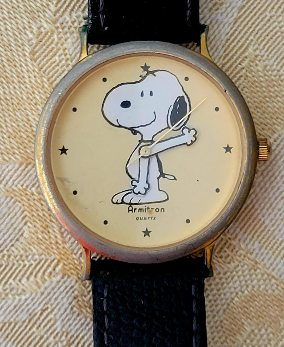 Peanuts Snoopy Vintage Armitrom "dancing Snoopy" Wristwatch Late 80s ...