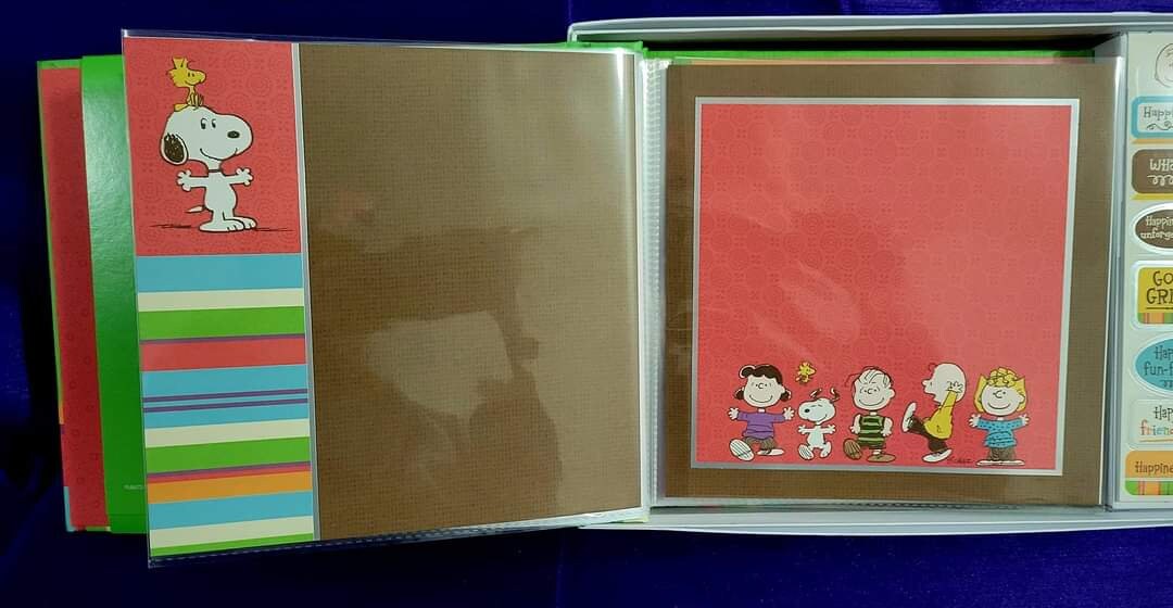 Peanuts Snoopy Hallmark happiness All Around Instant Scrapbook-peanuts ...