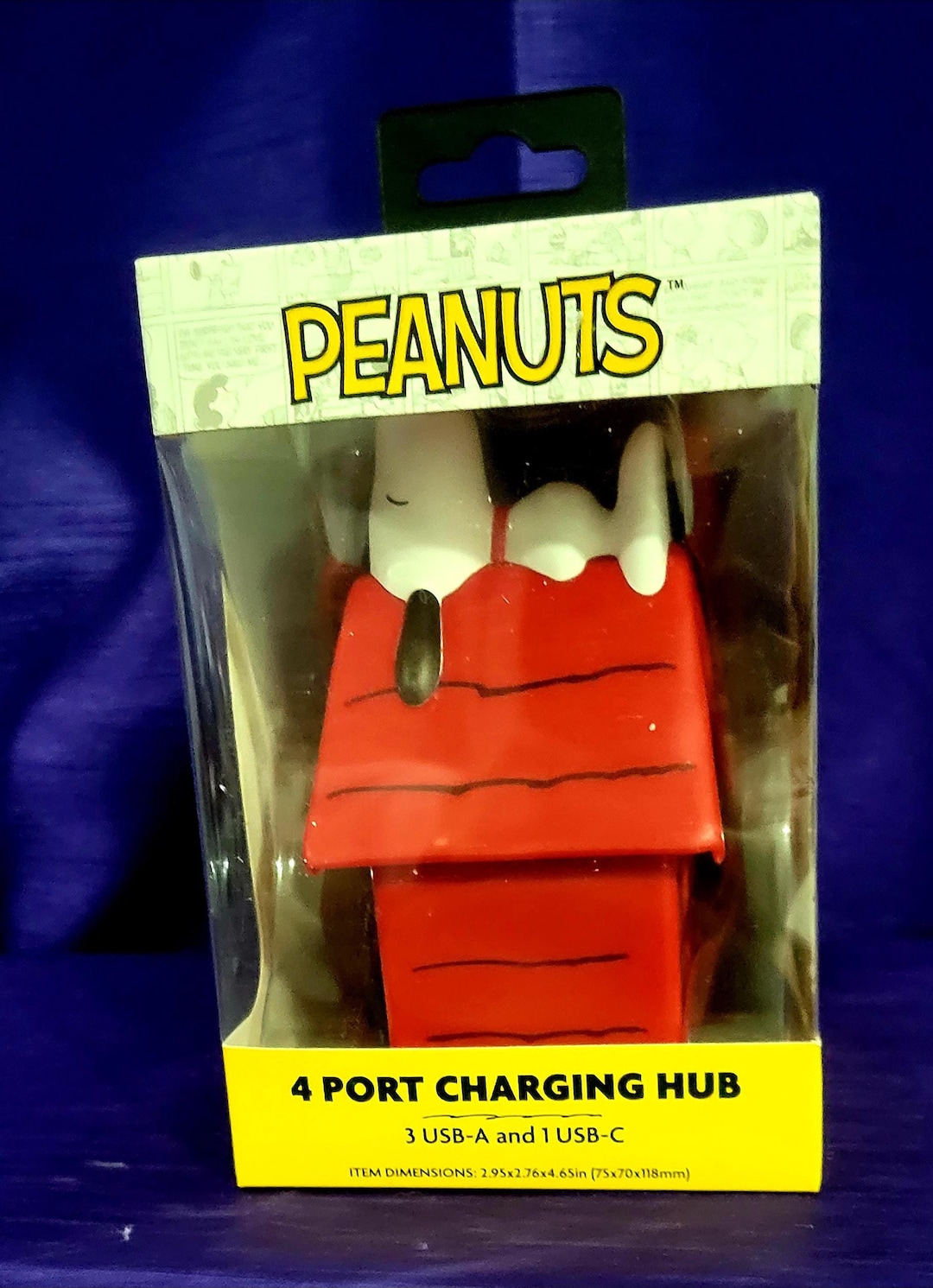 Peanuts Snoopy Laying on His Doghouse-usb 4 Hub-new-in Box - Etsy