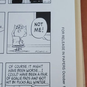 Peanuts, Snoopy Original Production Art Newspaper Proof Page Week of 10 ...