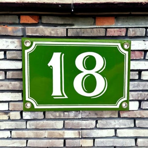 French House Number 18 French Door Number Enamel Door - Etsy