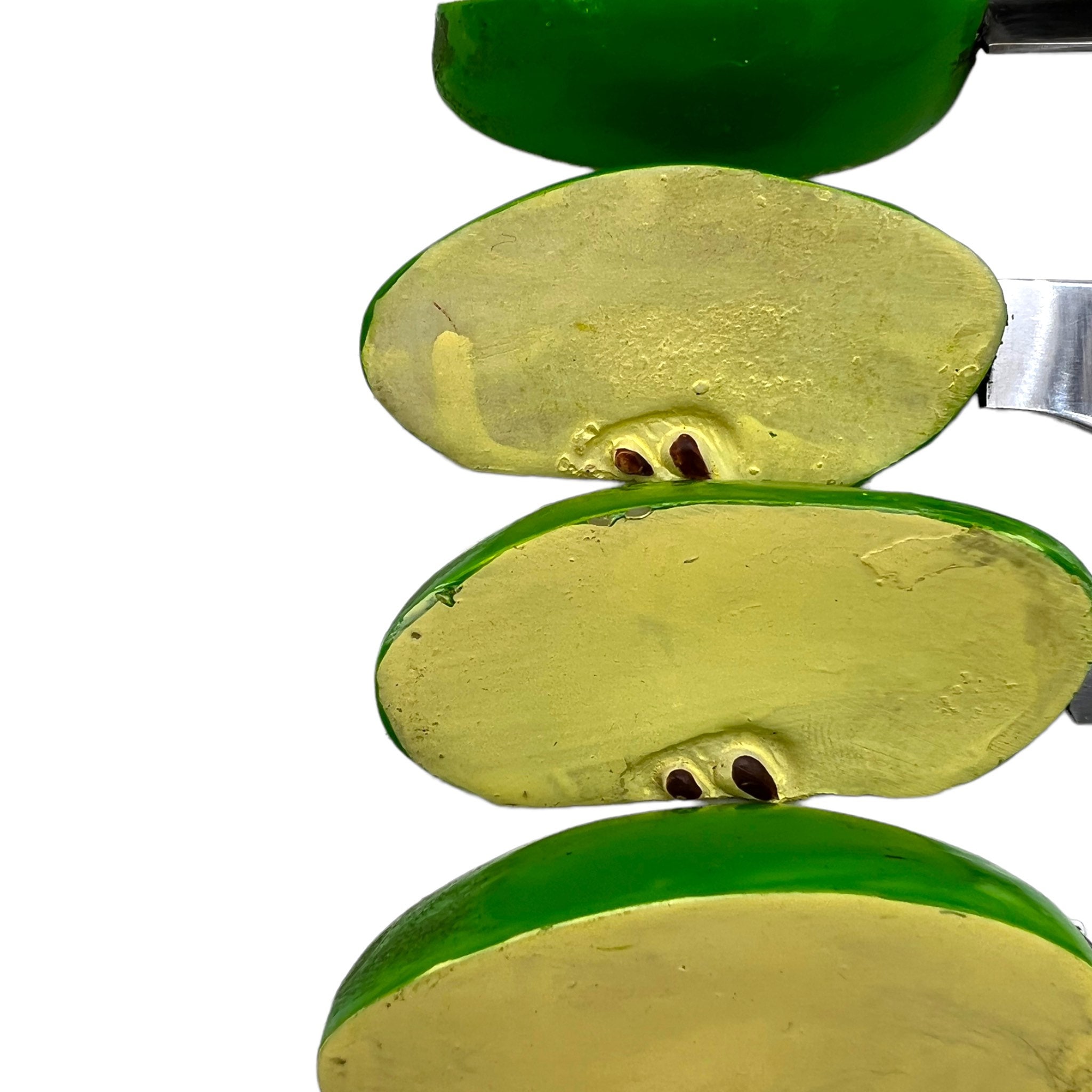 Set of 6 Novelty Shabby Chic Apple Knives in a Storage Pot - Etsy
