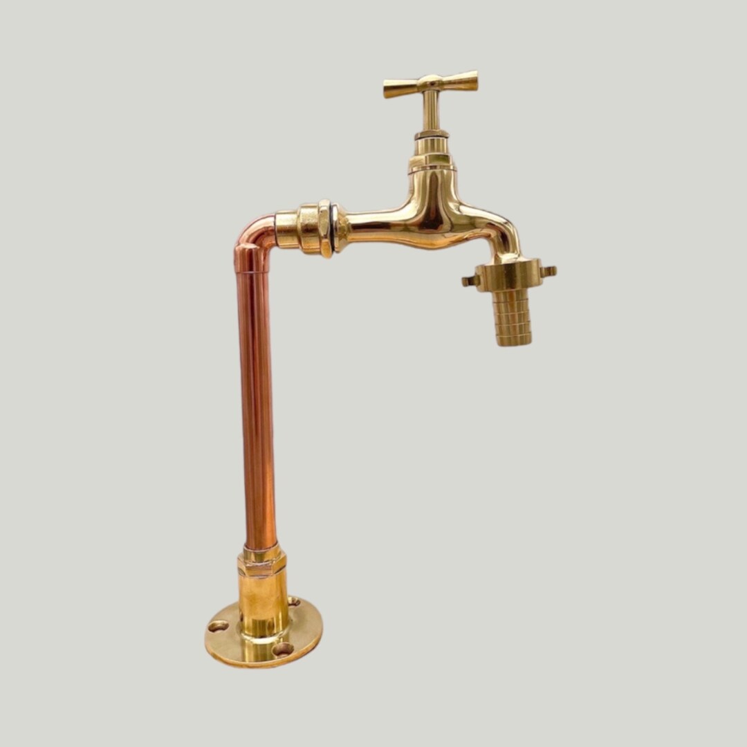 Vintage Style Brass Tap, Brass and Copper Tap, Copper Bathroom Tap ...