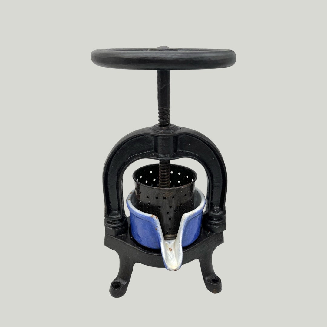 Antique French Cast Iron Olive Press, French Farmhouse Kitchenalia ...