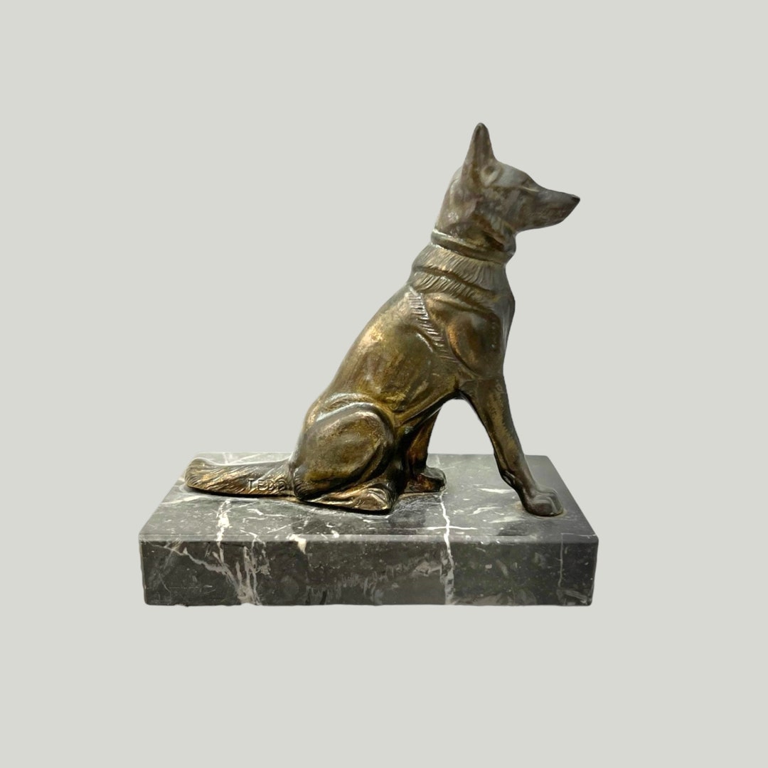 Art Deco Alsatian Dog Figurine, Art Deco Ornament, Dog Owner Gift ...