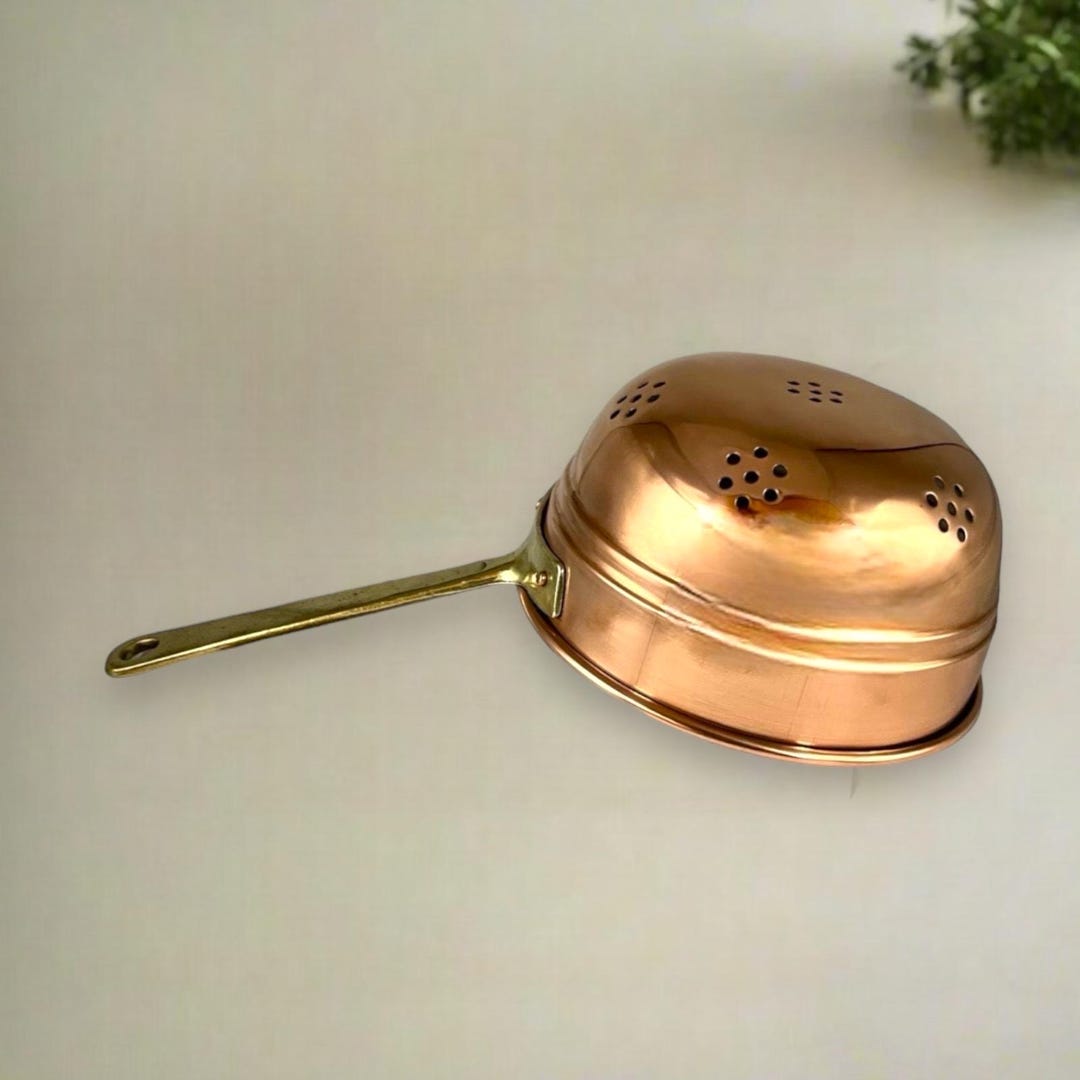 Small Copper Colander, 14cm French Copper Sieve Strainer, French ...