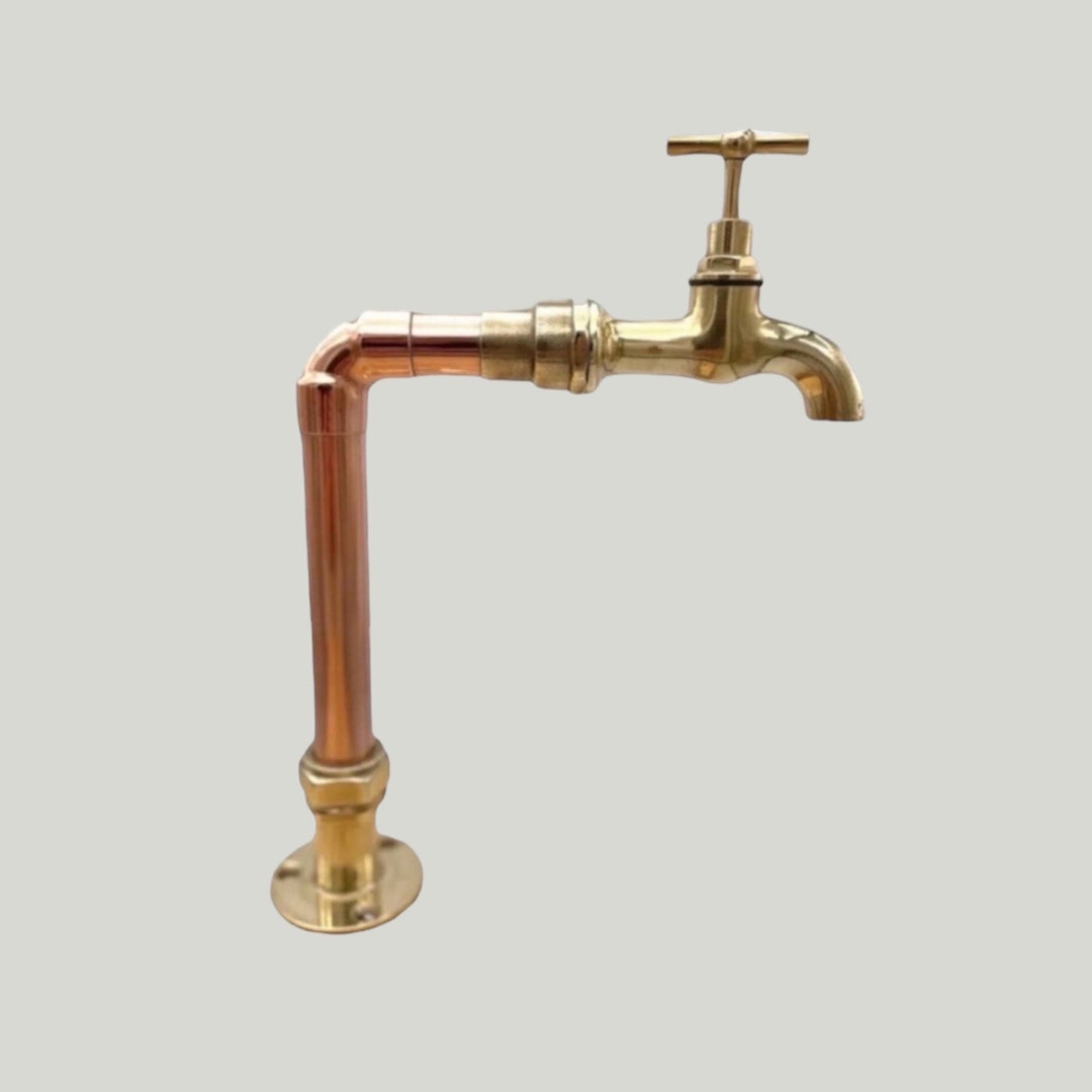 Vintage Style Brass and Copper Kitchen Tap, Brass BIB Tap, Belfast Sink ...