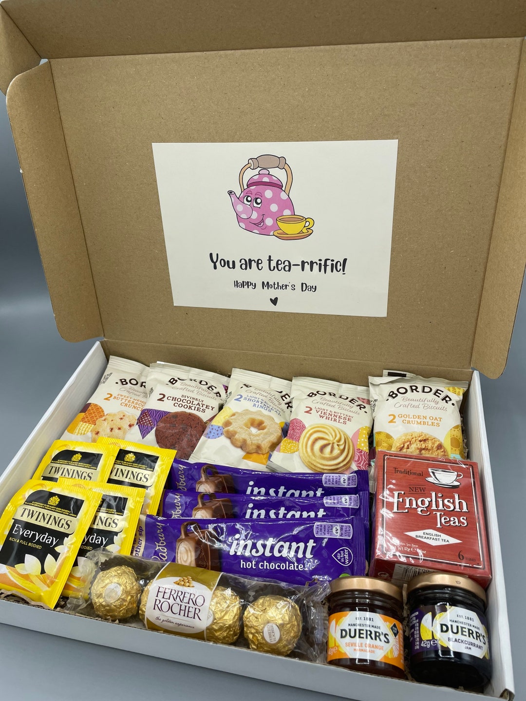 Tea and Biscuit Box/ Tea and Coffee Box/tea Box/ Birthday Gift/gifts ...