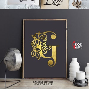 A-Z Rose Flower Monogram Alphabet Letters SVG DXF Digital Images Vinyl ...