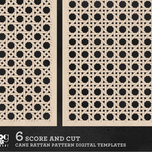 Rattan Pattern SVG. Seamless for Laser Glowforge Etc. DXF - Etsy