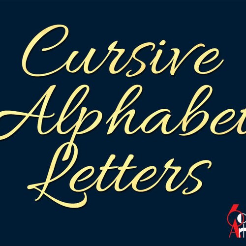 Bold Script Alphabet Letters SVG DXF Vector Images Monogram | Etsy