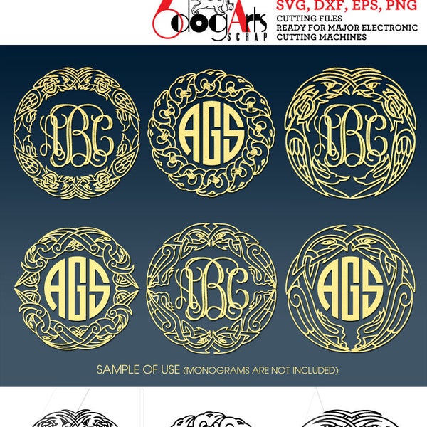 Celtic Frame Svg - Etsy