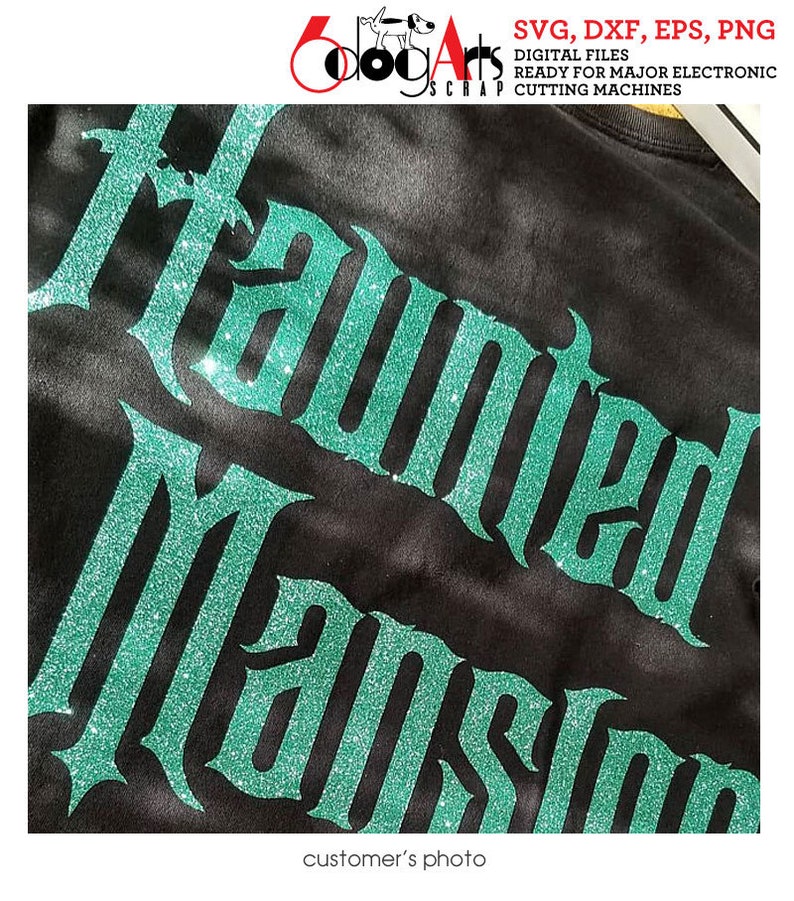 Haunted Mansion Alphabet Letters Digital Images Svg Dxf Eps | Etsy