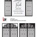 Gate-fold Card Template Digital SVG DXF Files Wedding Invitation ...