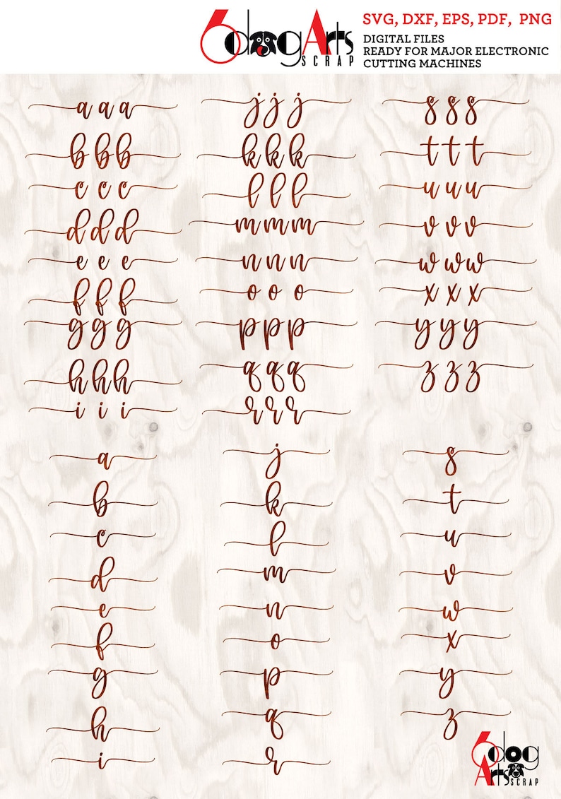 Hand Writing Alphabet Swash Letters & Floral Wreaths Frames - Etsy