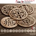 12 Coaster Trivet Grill Wall Decor Templates Vector Digital SVG DXF ...