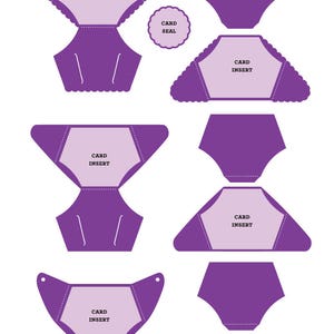 3 Diaper Card Templates Digital Cut SVG DXF Files Baby Shower ...