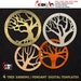 4 Wood / Acrylic Tree of Life Earring / Pendant Templates Vector ...