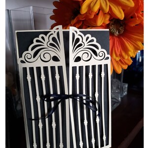 Gate-fold Card Template Digital SVG DXF Files Wedding Invitation ...