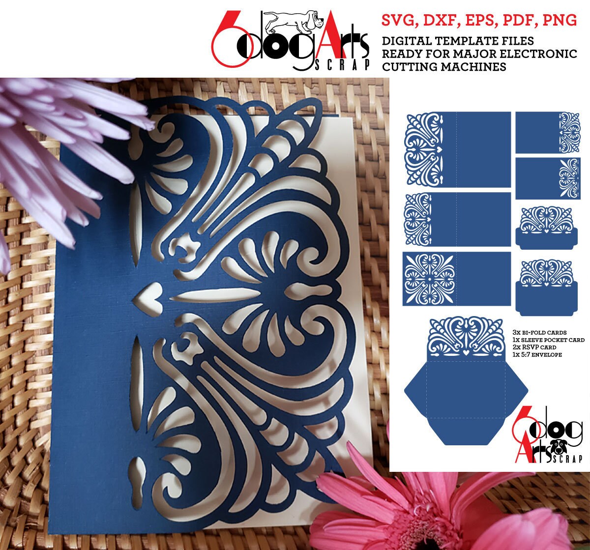 Wedding Invitation RSVP Envelope Scroll Card Templates Digital - Etsy