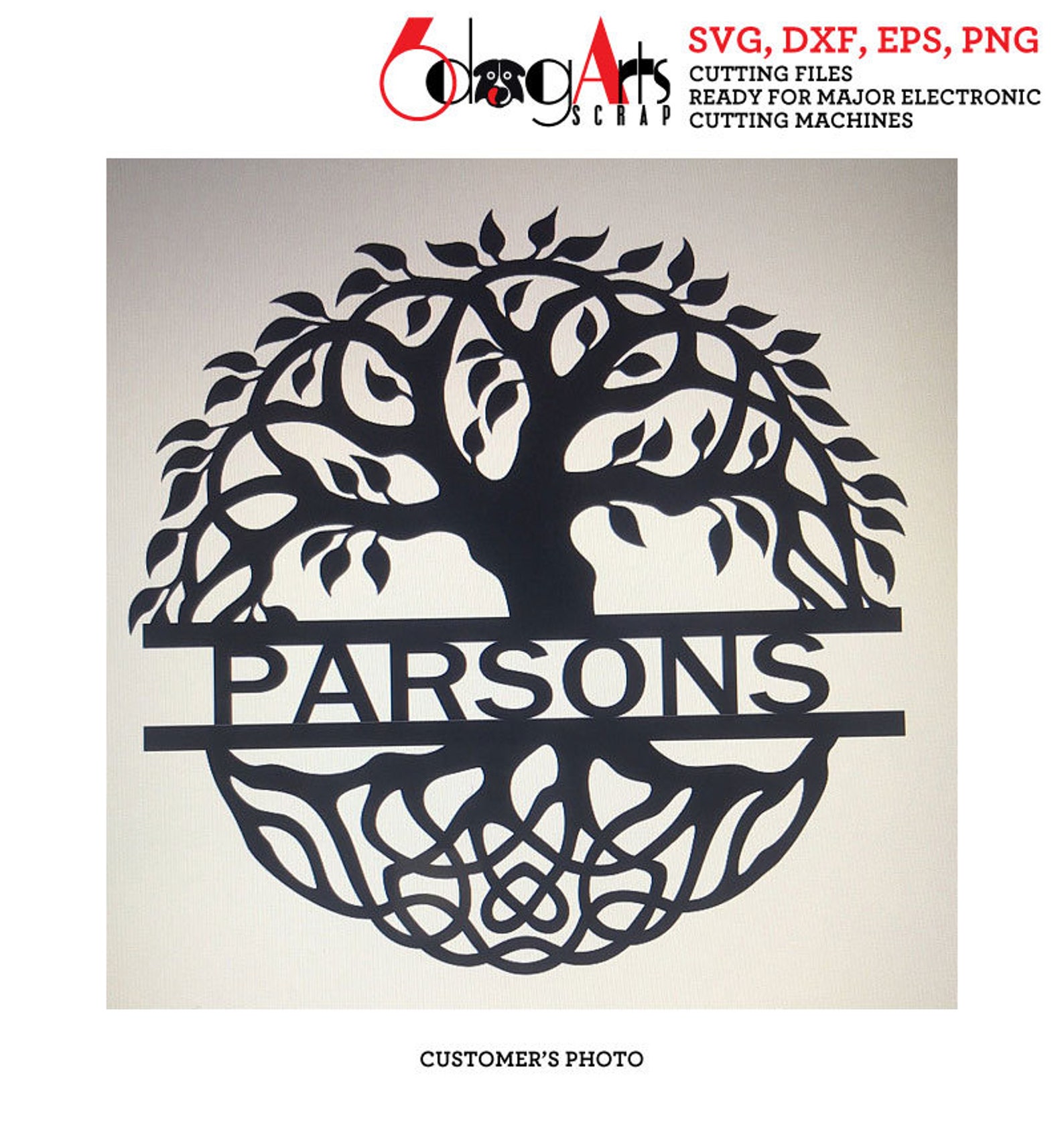 5 Celtic Tree of Life Split Frames Vector Digital Files SVG DXF Vector ...