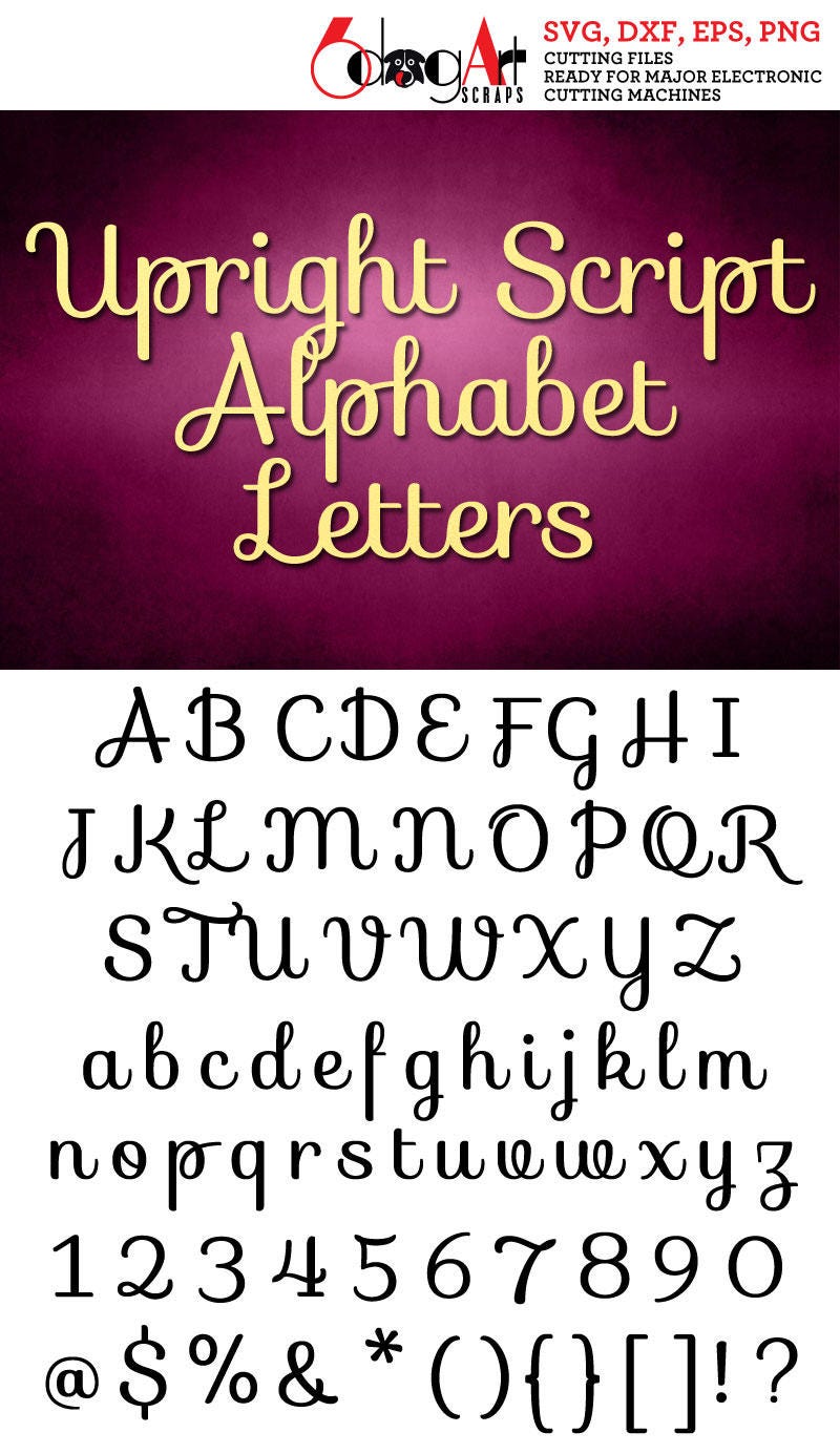 Craft Supplies & Tools Sculpting & Forming Upright Script Alphabet ...