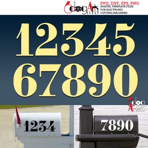 Numbers Digital Images Svg Dxf Eps Png Silhouette SCAL Cricut Diy ...