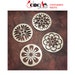 12 Coaster Trivet Grill Wall Decor Templates Vector Digital SVG DXF ...