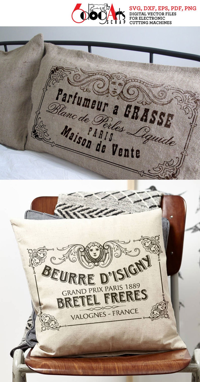 3 Vintage Advertisement Digital Vector Files SVG DXF - Etsy