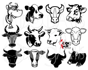 Aztec Bull Head SVG DXF and PNG File, Cricut Cut Files, Silhouette Cut ...