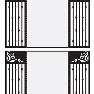 Gate-fold Card Template Digital SVG DXF Files Wedding Invitation ...