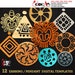 12 Native American Wood / Acrylic Earring Pendant Templates Vector ...