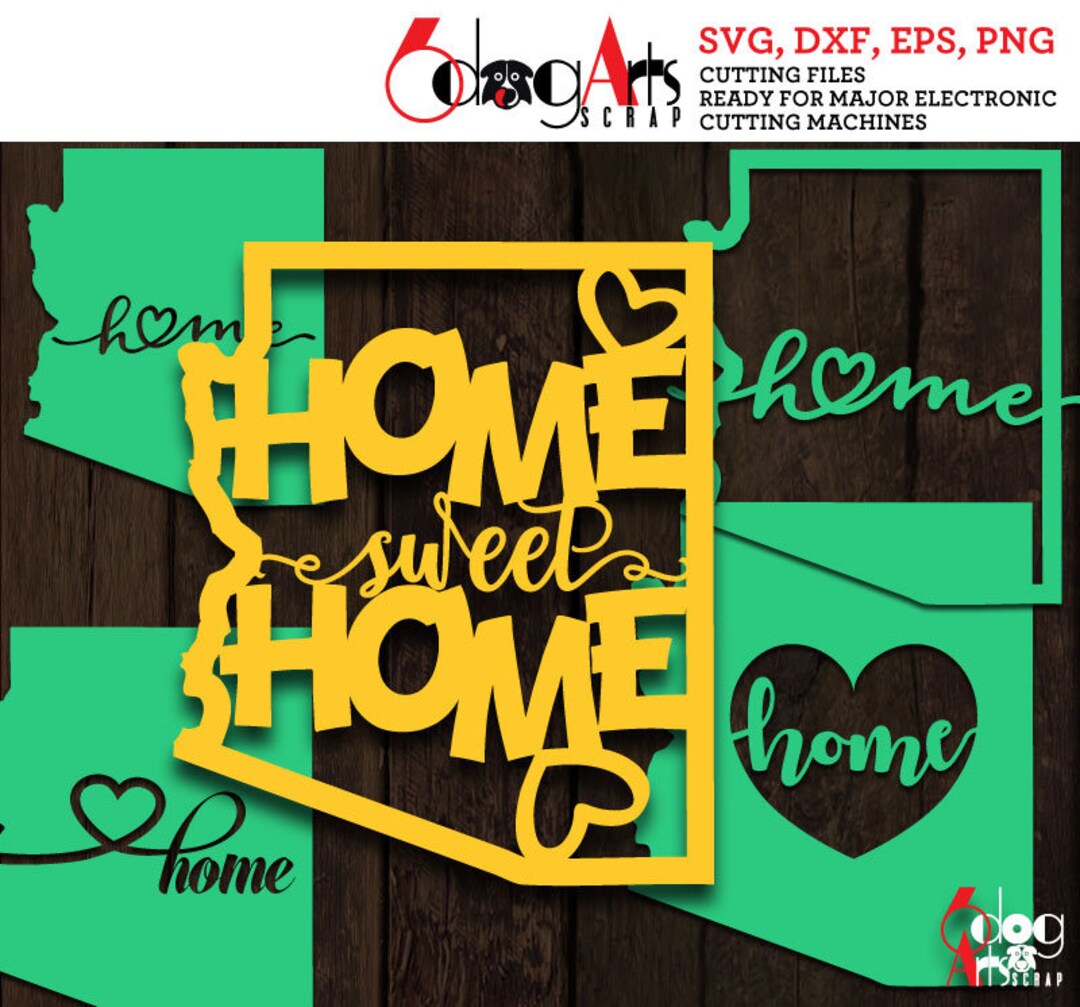 Arizona Home Vector Digital Files SVG DXF Cuttable Designs - Etsy Canada