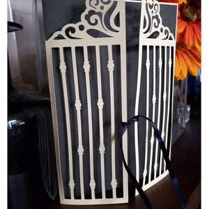 Gate-fold Card Template Digital SVG DXF Files Wedding Invitation ...