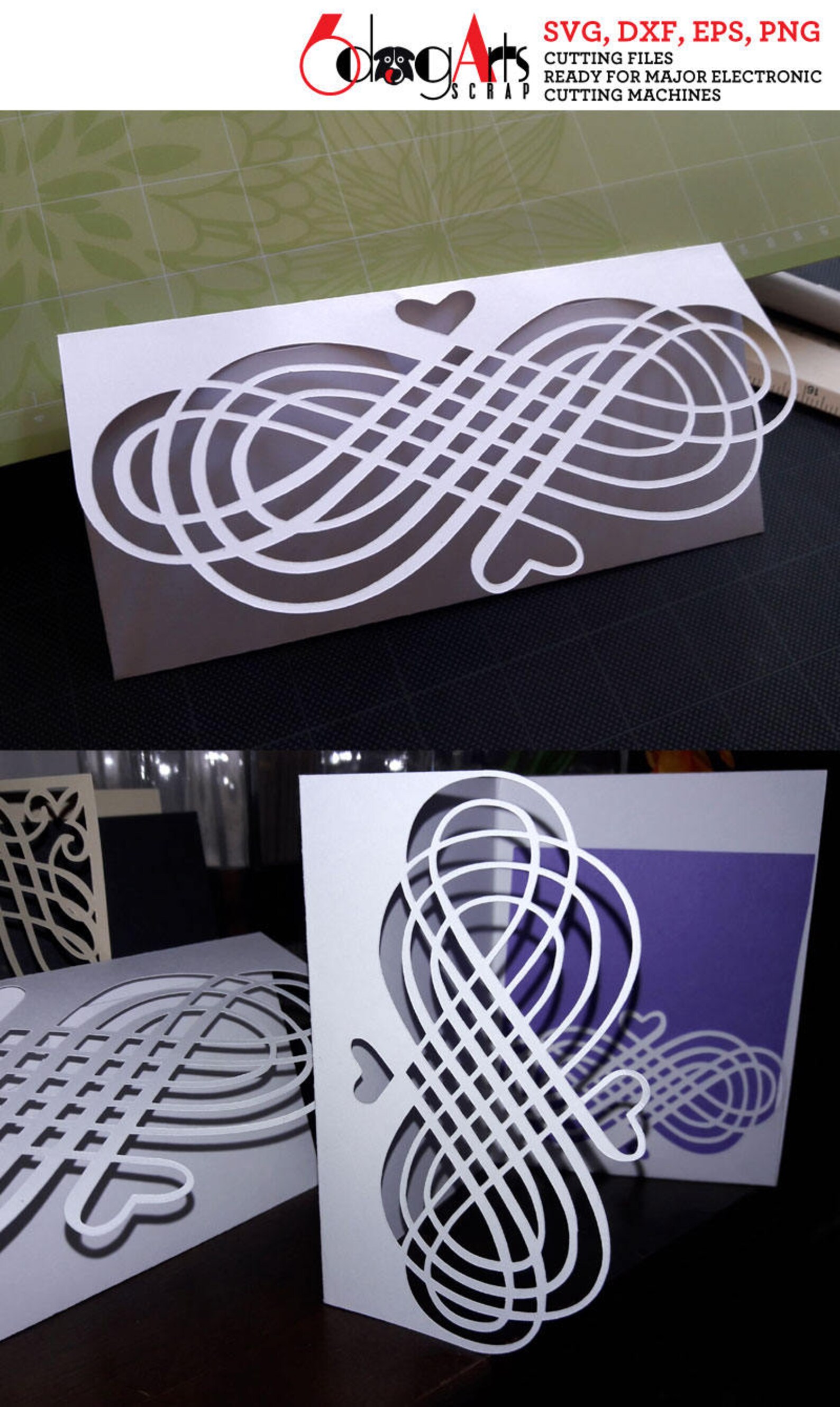 Calligraphic Lace Card Templates Digital Cut SVG DXF Files - Etsy Australia