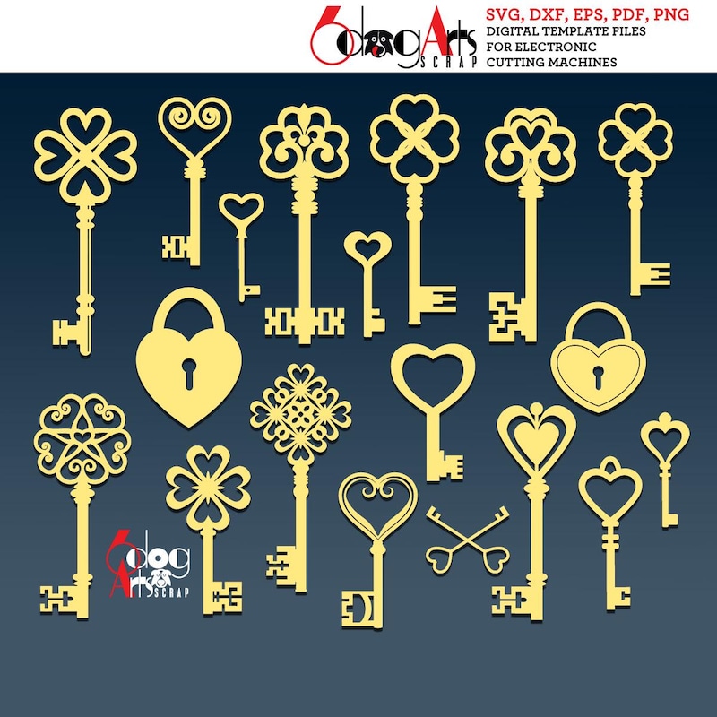 Skeleton Key Art - Etsy